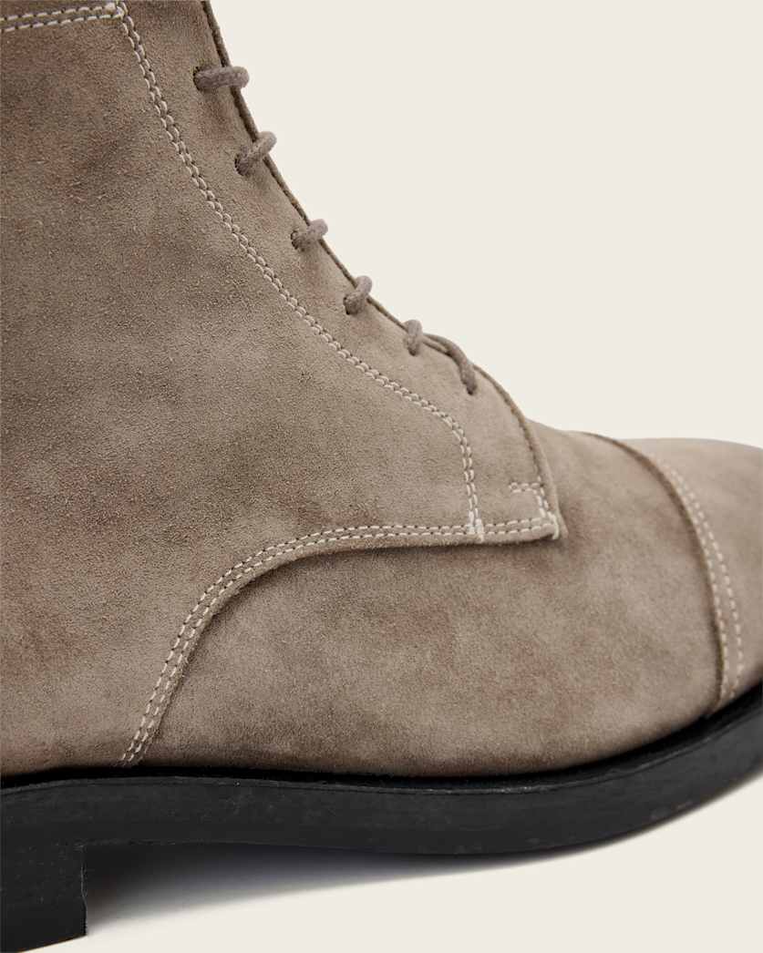 Bloom Lace Leather Boots Stone Grey | ALLSAINTS US